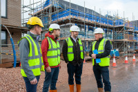 Simon Jupp MP and David Reed Visit Moonhill Rise Site in Exeter | EG Carter